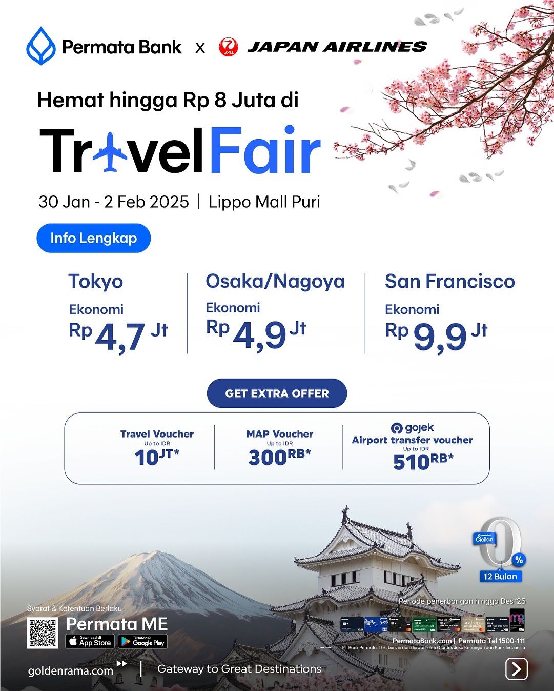 Permata Bank x JAL Travel Fair 2025 | Golden Rama Tours and Travel